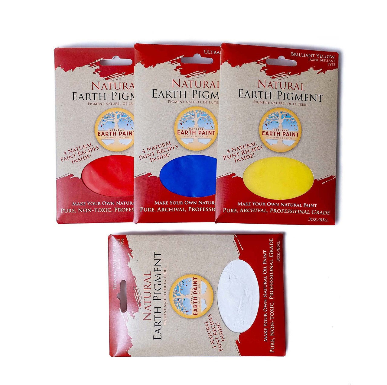 Primary Pigment Set – Natural Earth Paint